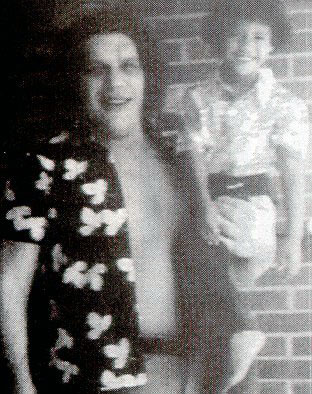 Andre the Giant and a young Dwayne “The Rock” Johnson. - That Eric Alper