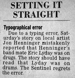 The best newspaper correction you'll ever see, music industry-style ...