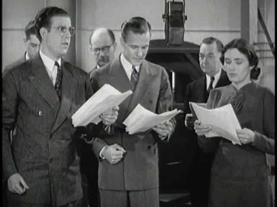 Insider's view of 1930s radio studio showing production of dramatic ...