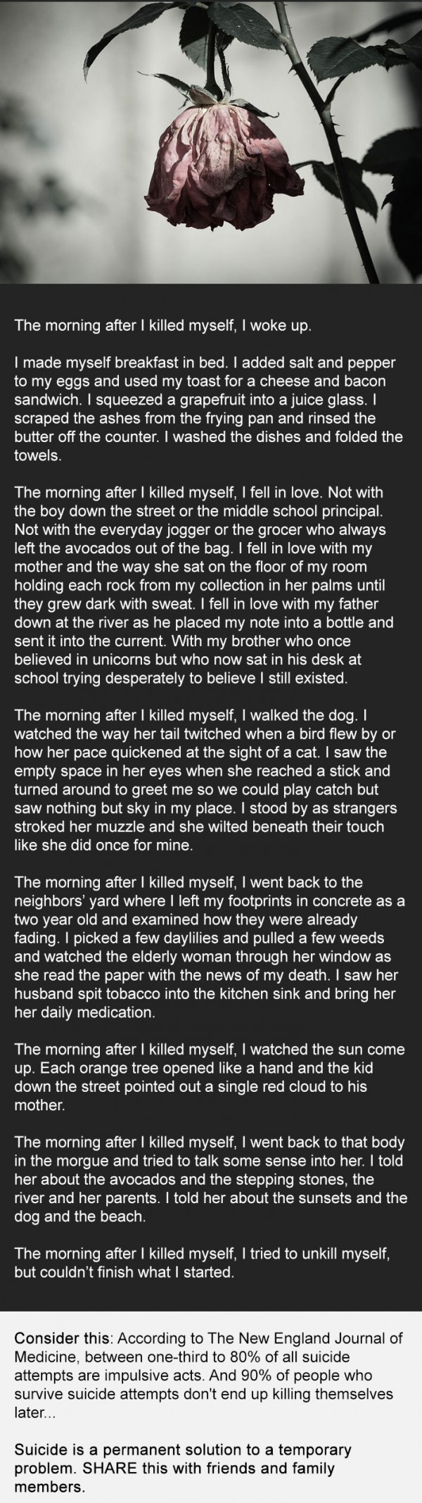 The Most Heartbreaking And Accurate Poem Ever About Suicide - That Eric ...