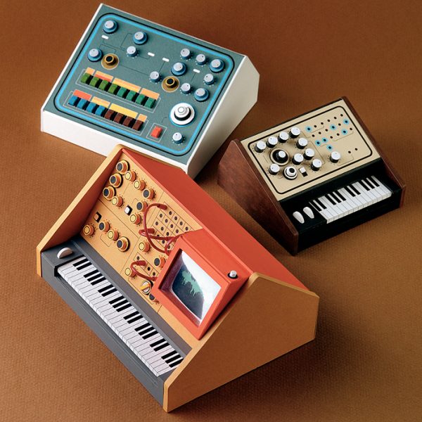 Artist Creates Miniature Papercraft Models Of Early Analog Synthesizers ...