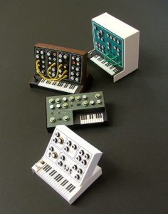 Artist Creates Miniature Papercraft Models Of Early Analog Synthesizers ...