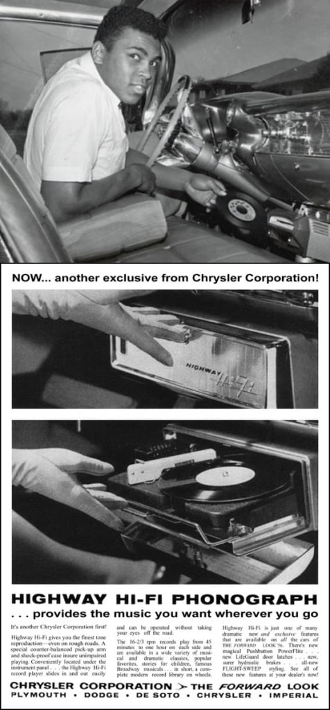 Muhammad Ali playing a Stax 45 on his car’s hi-fi phonograph - That ...