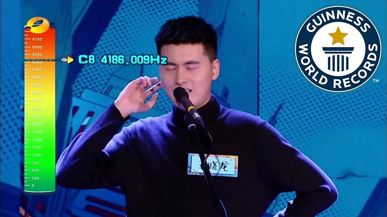 This Is The Guinness World Record For The Highest Vocal Note Ever This Is The Guinness World Record For The Highest Vocal Note Ever