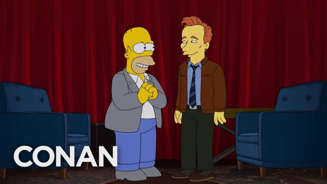 Homer Simpson Conducts Conan O'Brien’s TBS Exit Interview - That Eric Alper