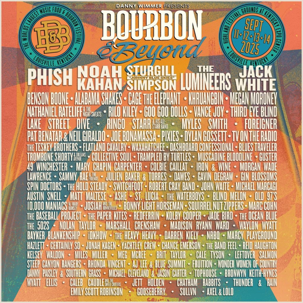 Bourbon & Beyond Announces 2025 Lineup with Jack White, Phish, The Lumineers, Alabama Shakes ...
