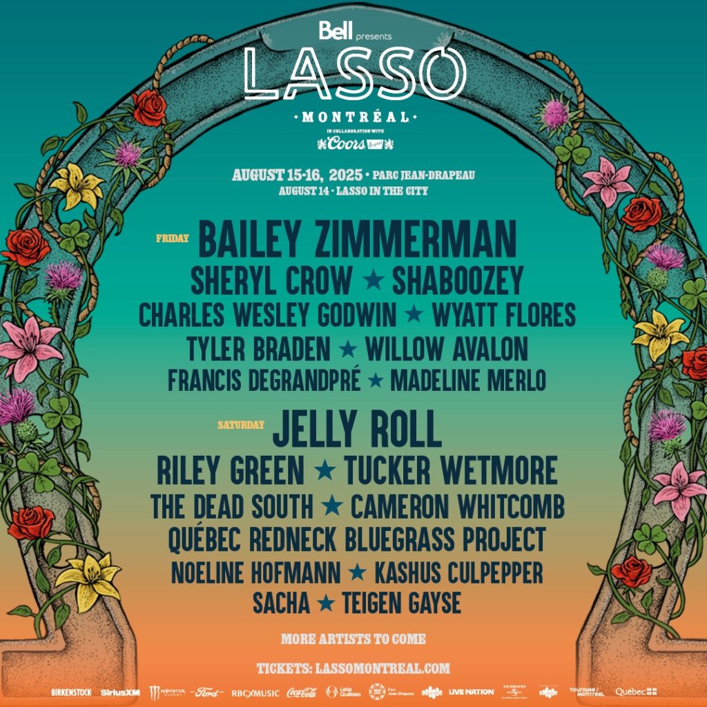 LASSO Montréal 2025 lineup is HERE! Bailey Zimmerman, Jelly Roll ...