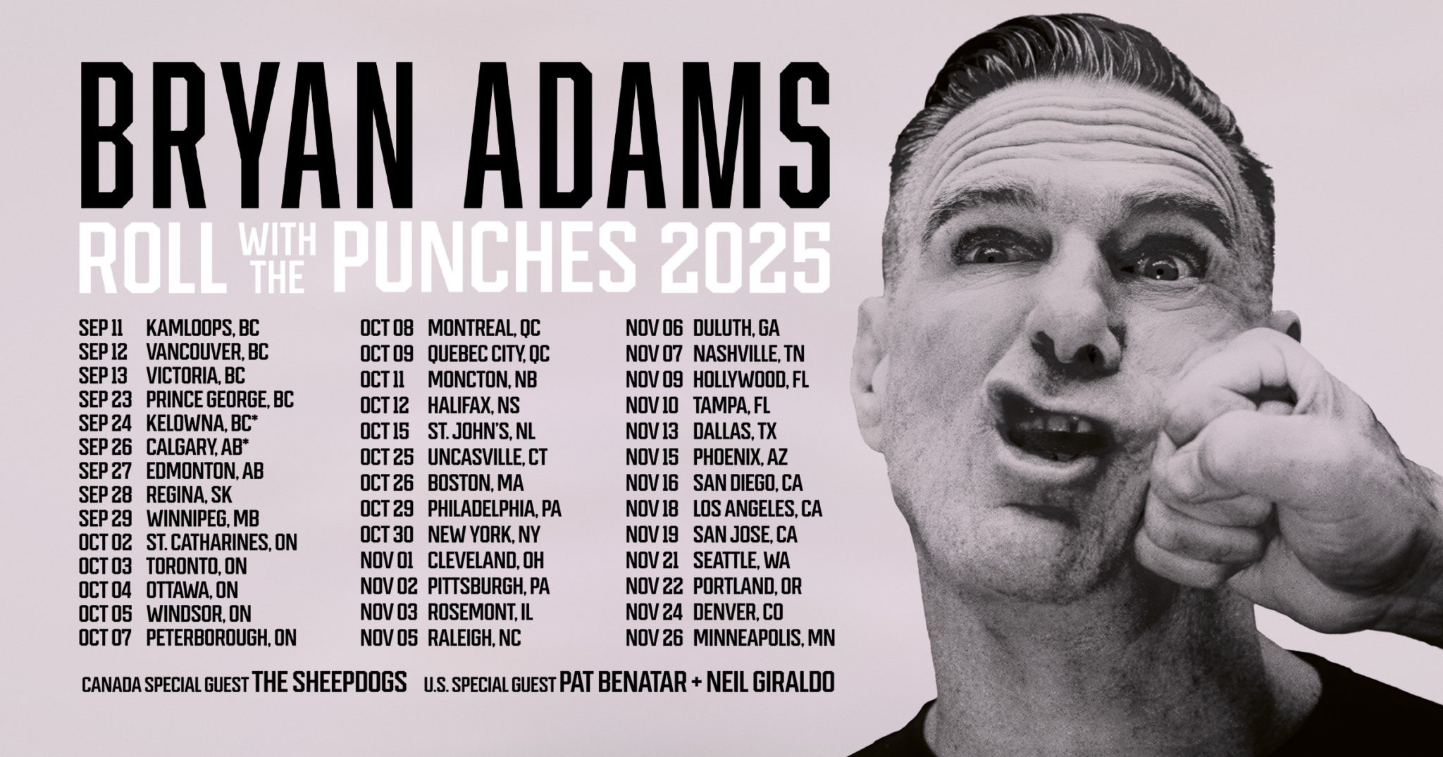 Bryan Adams Announces North American Tour Dates As Part Of “Roll With ...