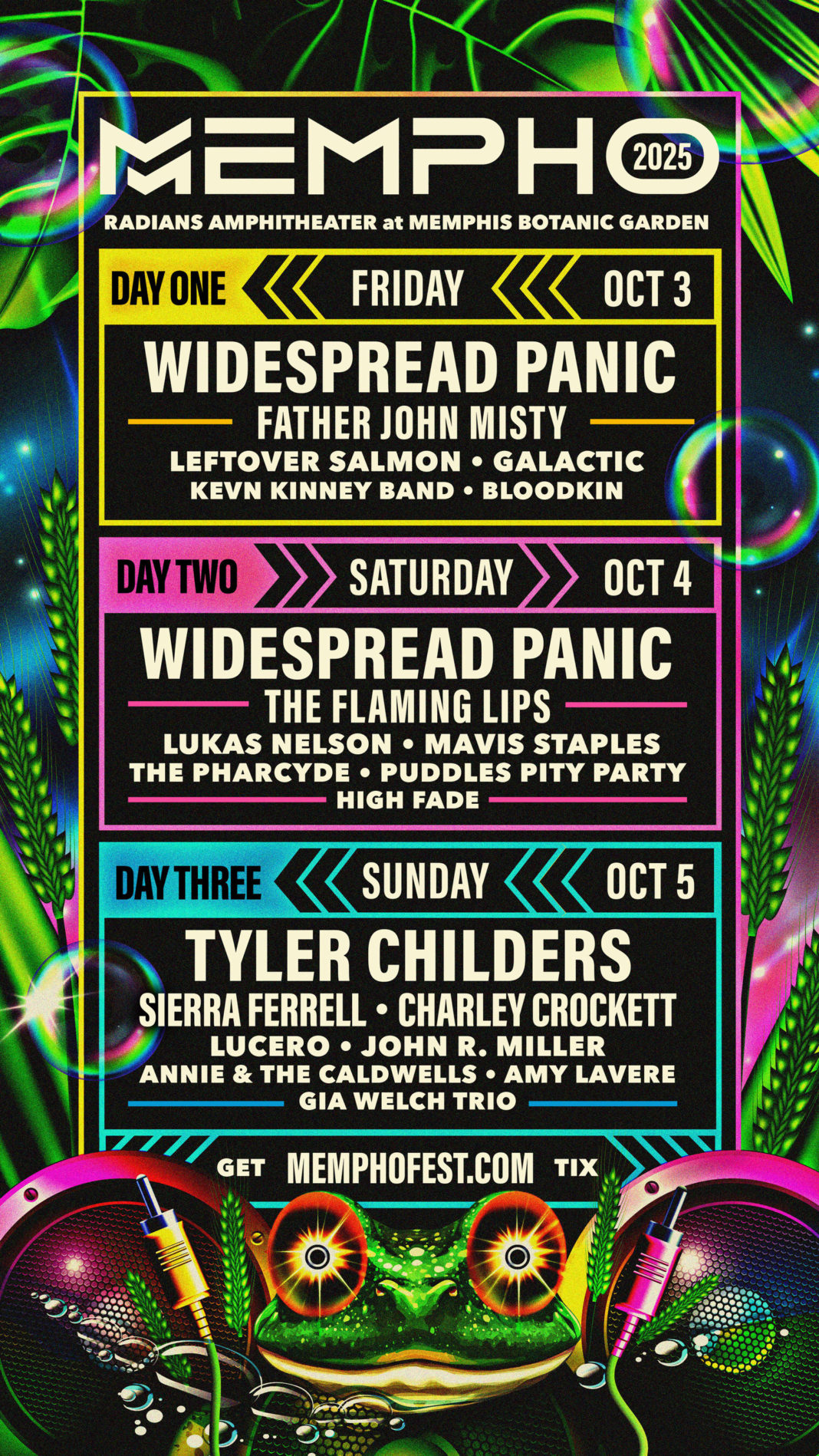 Mempho Fest Unveils Daily Schedule for 2025 Lineup Featuring Widespread ...