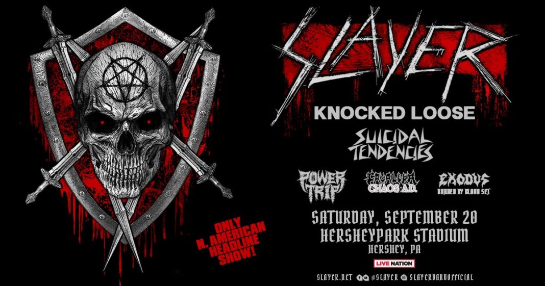 Slayer Announces One Night Only 2025 East Coast Show at Hersheypark ...