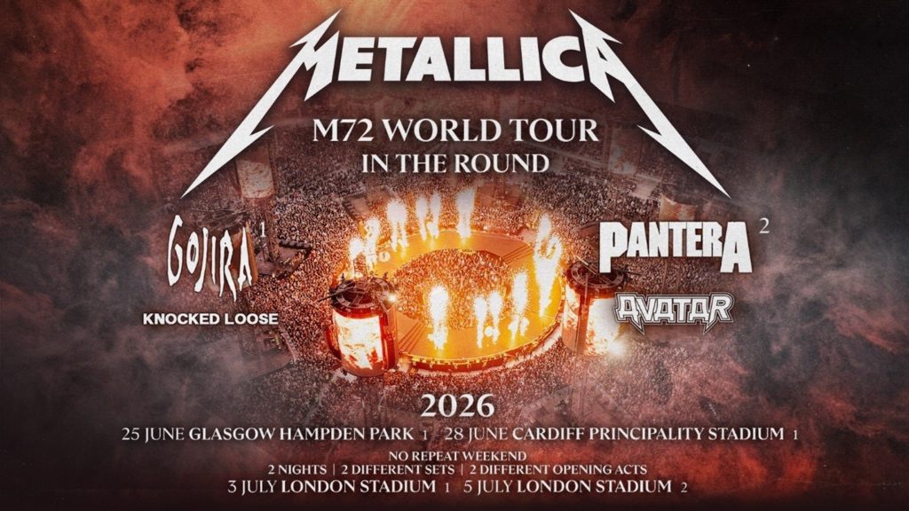 Metallica Expands M72 World Tour Into 2026 With No Repeat Weekends And ...