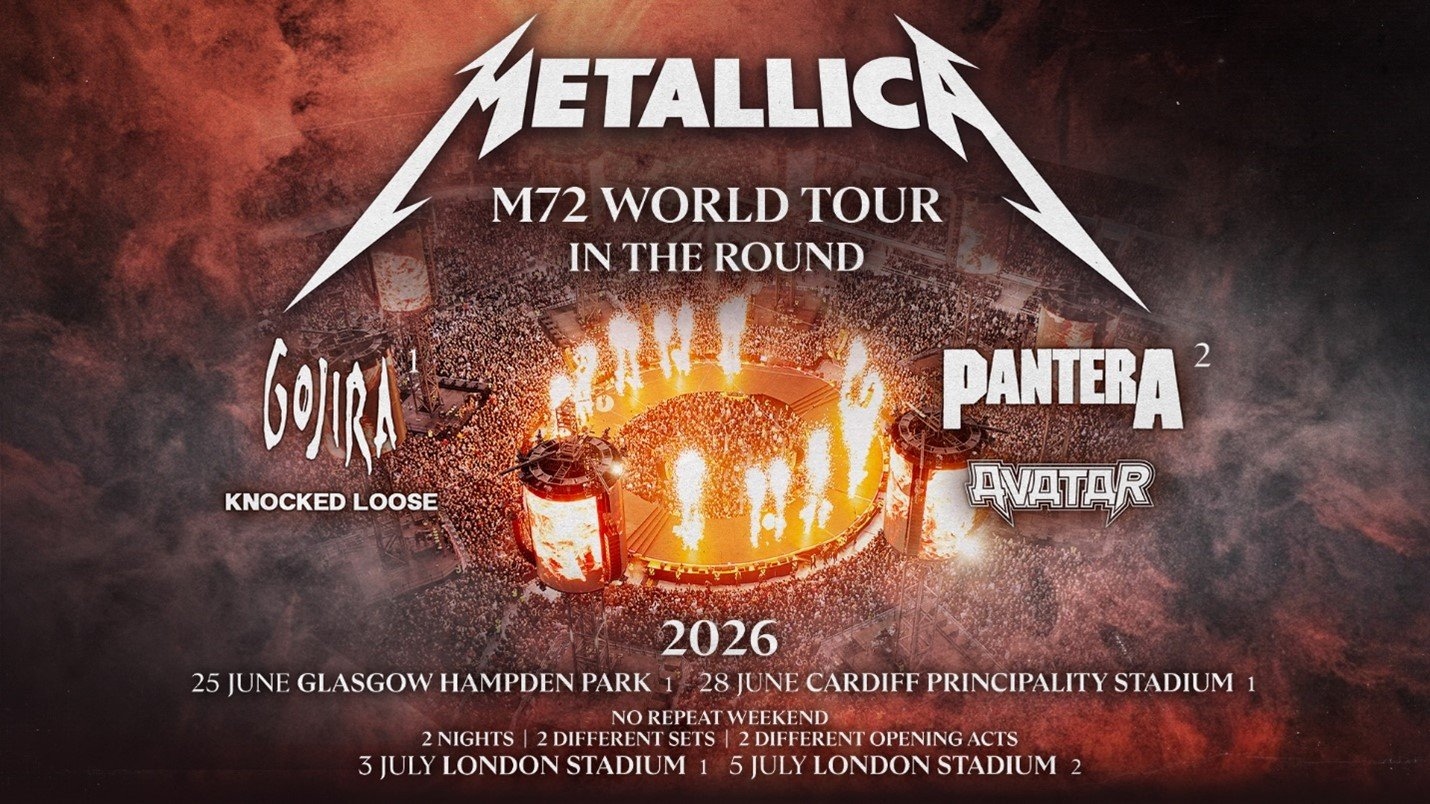 Metallica Expands M72 World Tour Into 2026 With No Repeat Weekends And One-Night-Only Shows ...