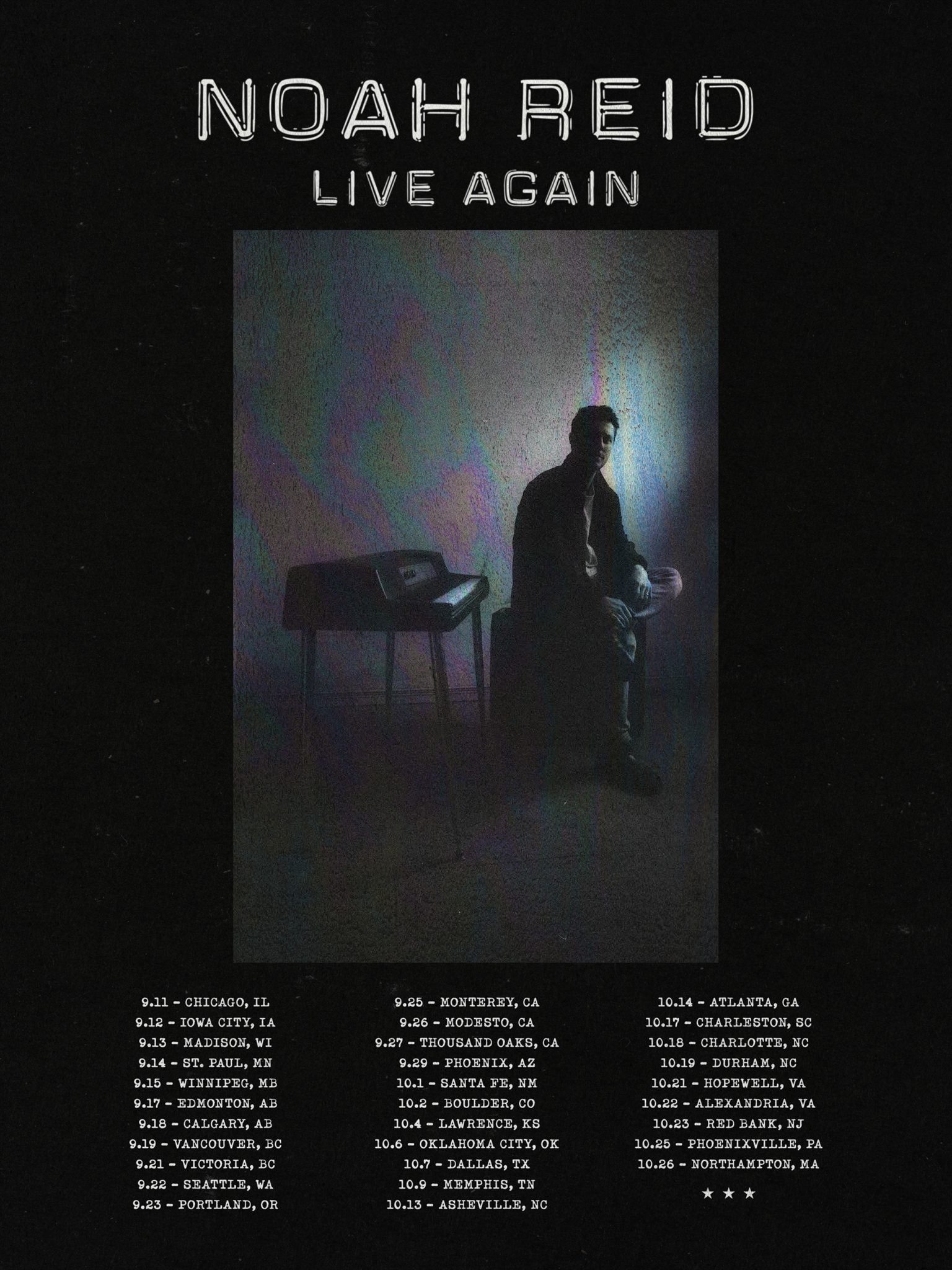 Noah Reid Announces 30+ Date 'Live Again' Tour in Support of Album ...