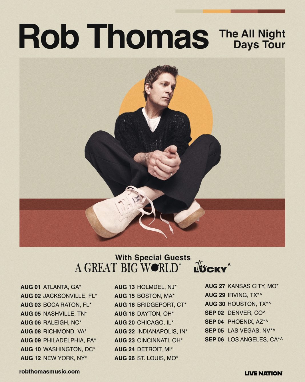 Rob Thomas Releases “Hard To Be Happy” And Announces ‘The All Night ...