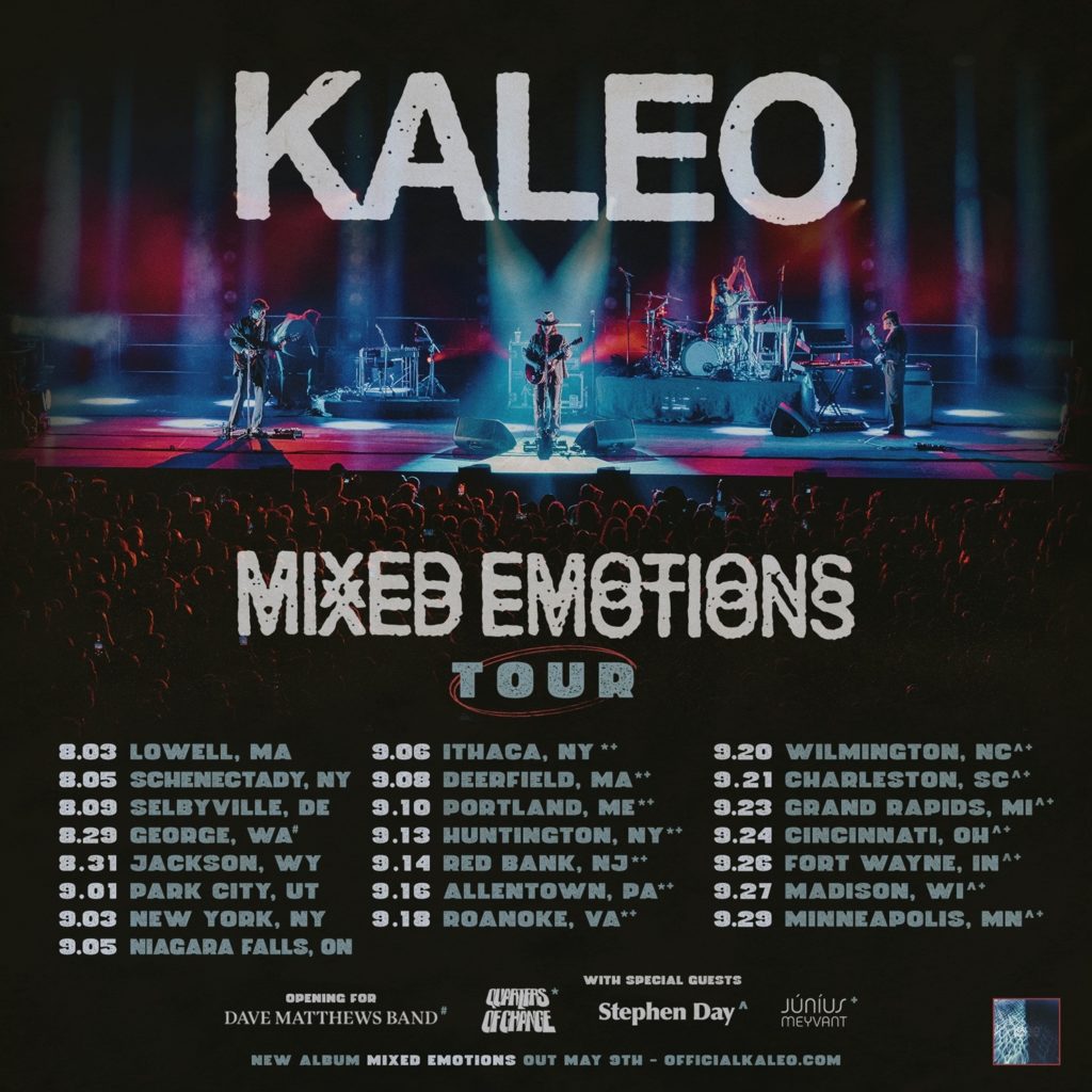 KALEO Expands 2025 ‘Mixed Emotions’ Tour With New Dates Including ...