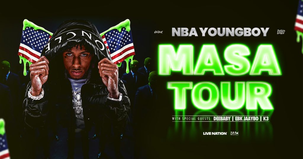 NBA YoungBoy Makes Long-Awaited Return To The Stage With 2025 MASA TOUR ...