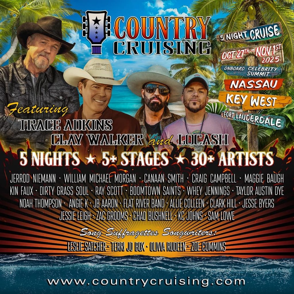 Country Cruising 2025 Adds Angie K, Noah Thompson, and Taylor Austin ...