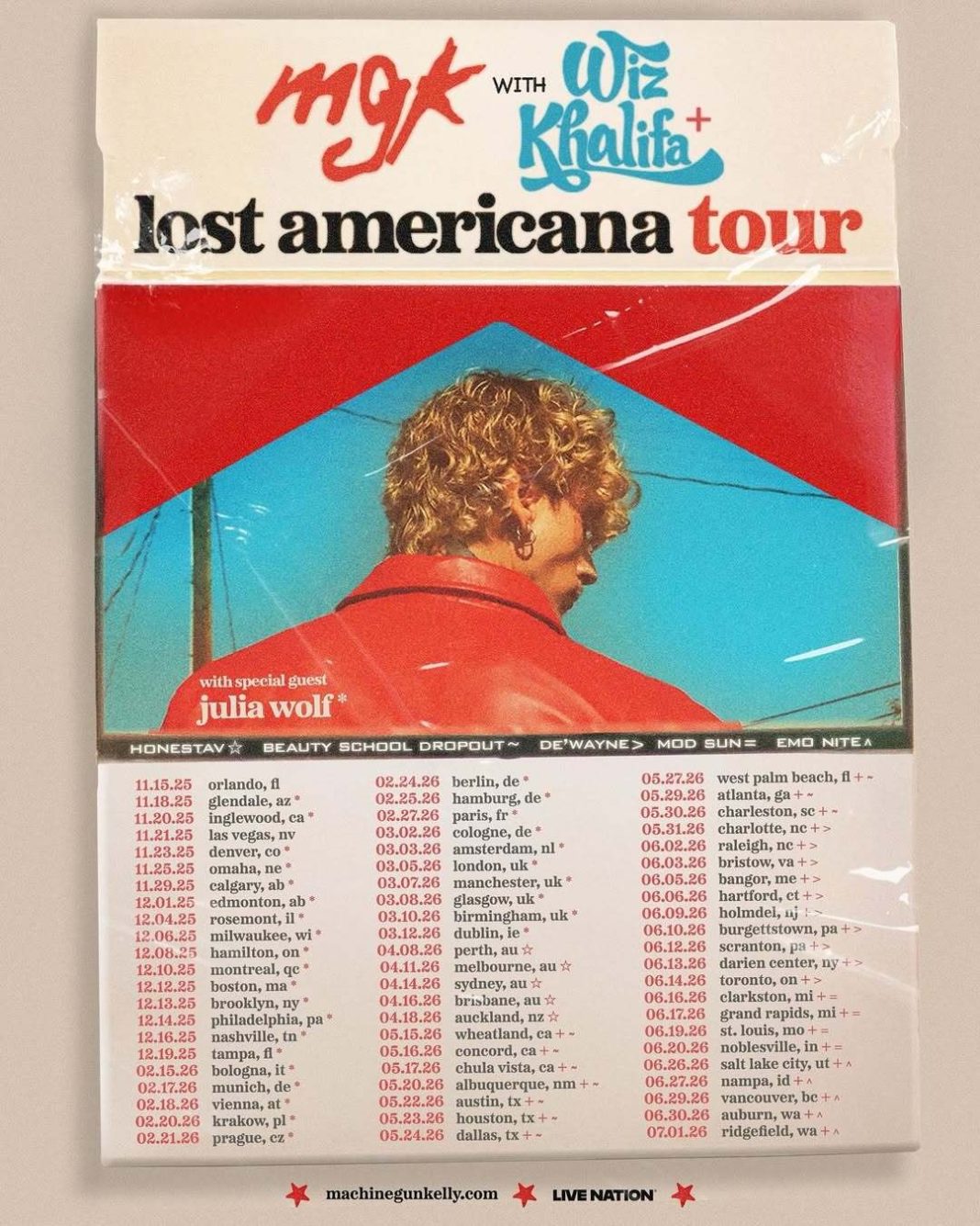 mgk Announces Massive Global ‘Lost Americana Tour’ With Wiz Khalifa and ...