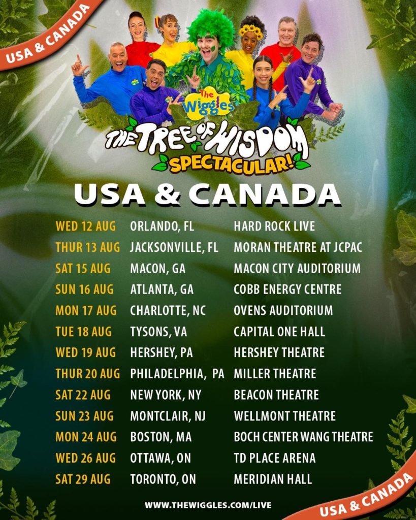 The Wiggles Announce 2026 North American Tour With 'The Tree of Wisdom ...