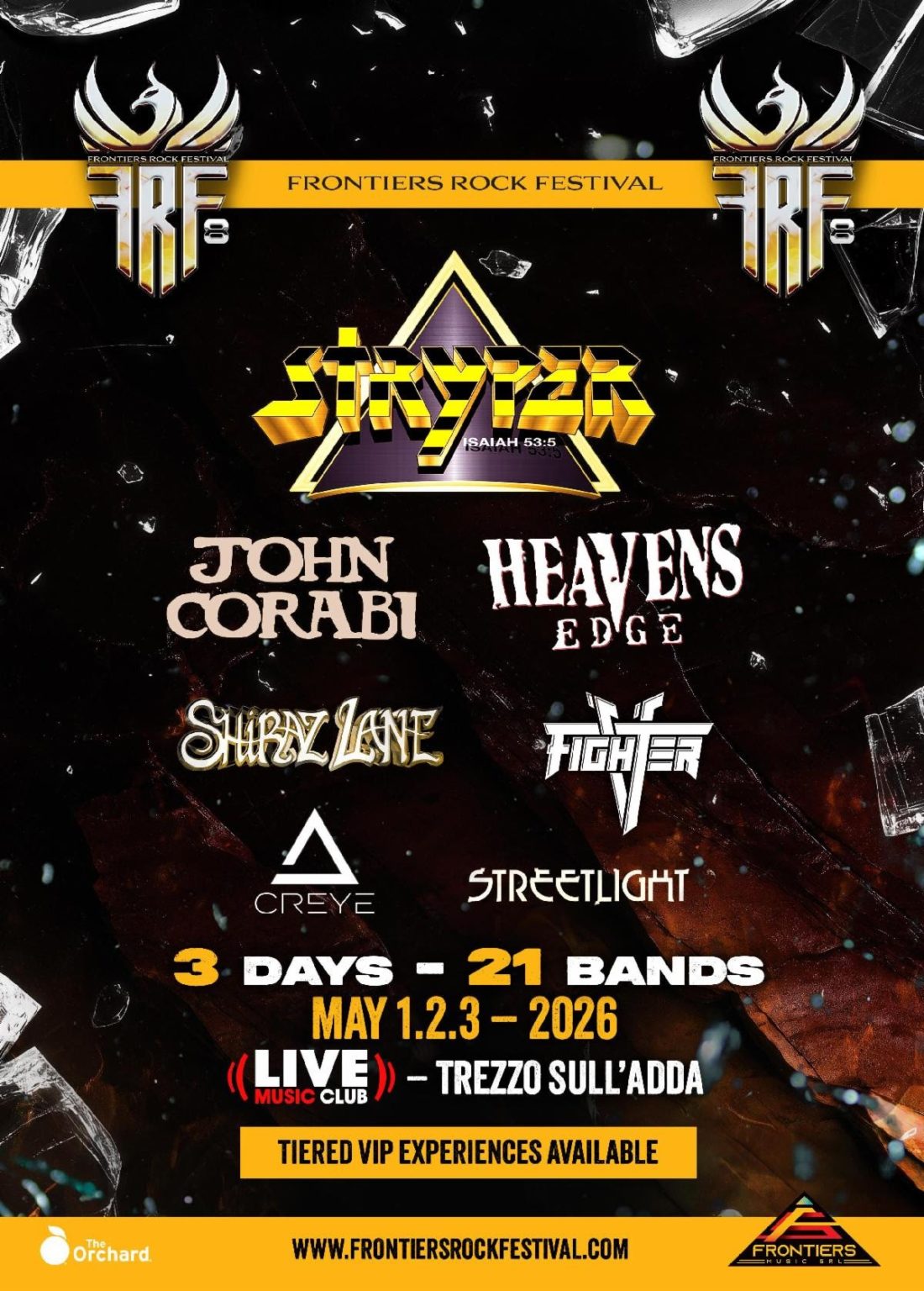 Frontiers Rock Festival 2026 Expands Lineup With Stryper, John Corabi ...