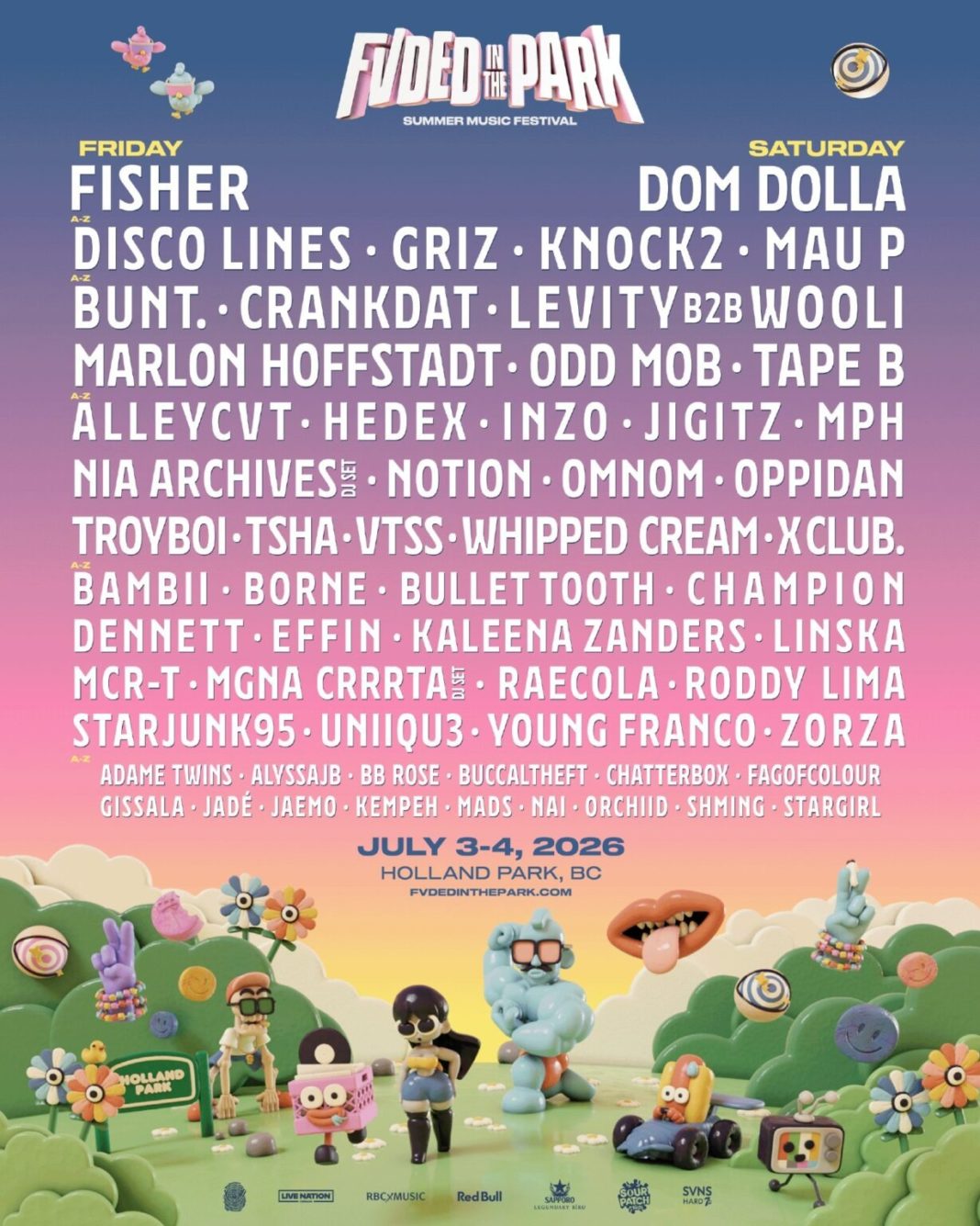 FISHER and Dom Dolla Lead Western Canada’s Huge FVDED In The Park ...