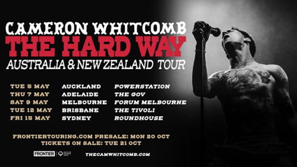 Cameron Whitcomb Brings 'The Hard Way' Tour To Australia And New ...