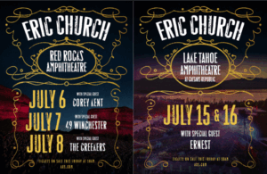 Eric Church Announces Three Nights at Red Rocks and Two at Lake Tahoe ...